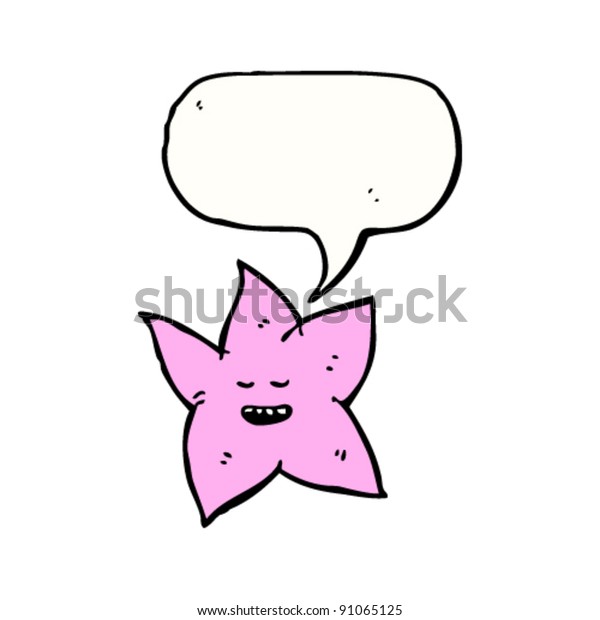 Happy Cartoon Pink Star Stock Vector (Royalty Free) 91065125 | Shutterstock