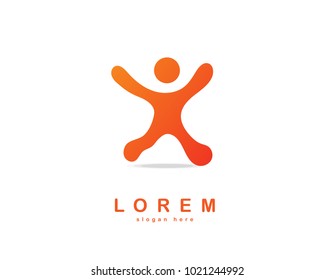 Happy Character Logo Stock Vector (Royalty Free) 1021244992 | Shutterstock