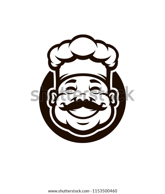 Happy Chef Logo Illustration Stock Vector (Royalty Free) 1153500460 ...