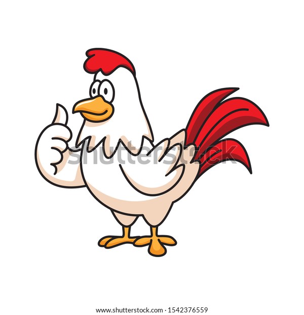 Happy Chicken Vector Illustration Cartoon Stock Vector (Royalty Free ...