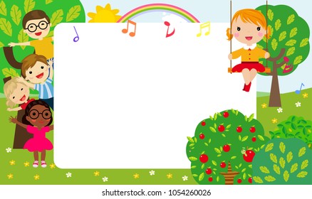 Kids Frame Stock Vector (Royalty Free) 63967315 | Shutterstock