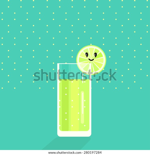 Happy Citrus Illustration Vector Stock Vector (Royalty Free) 280197284