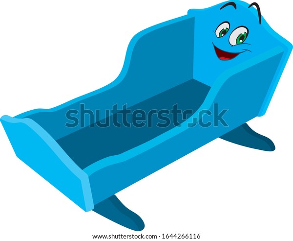 Happy Cradle Vector Illustration Cradle Cartoon Stock Vector (Royalty ...