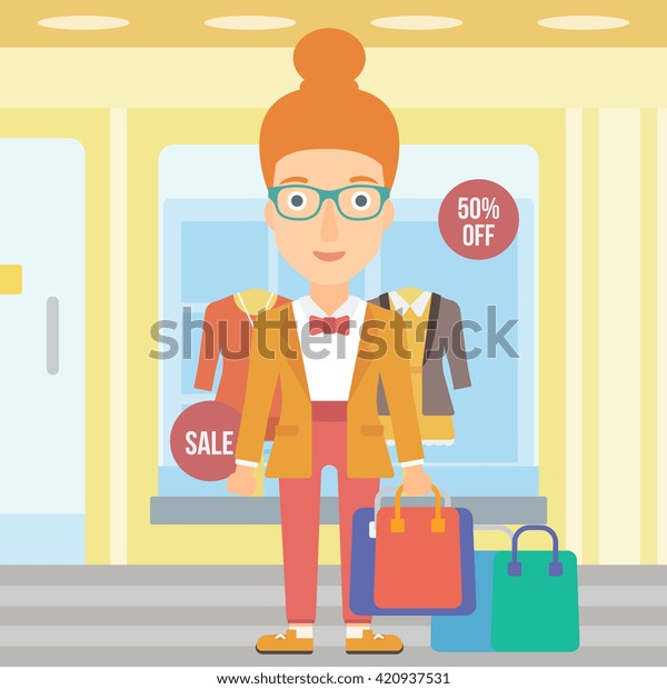 Happy Customer Bags Stock Vector (Royalty Free) 420937531 | Shutterstock