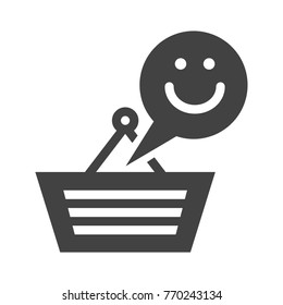 Happy Customer Icon Stock Vector (Royalty Free) 770243134