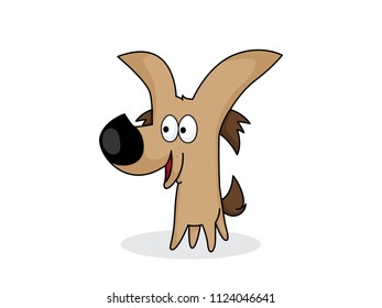 Happy Dog Vector Illustration Stock Vector (Royalty Free) 1124046641 ...