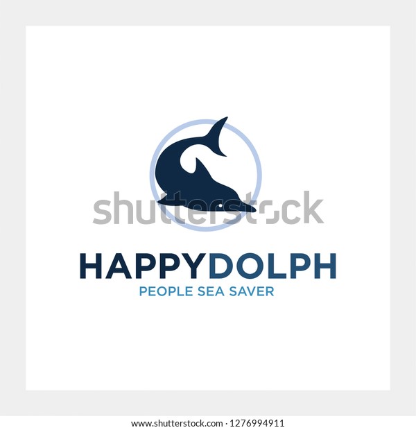 Happy Dolph Logo Stock Vector (Royalty Free) 1276994911