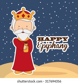 Happy Epiphany Design Vector Illustration Eps10 Stock Vector (Royalty ...