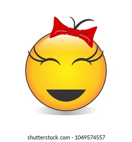 Happy Face Emoji Vector Stock Vector (Royalty Free) 1049574557