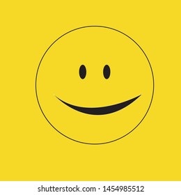 Happy Face Emotions Template Design Illustration Stock Vector (Royalty ...