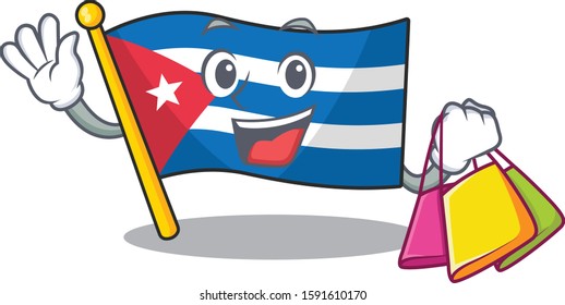 Happy Face Flag Cuba Scroll Mascot: เวกเตอร์สต็อก (ปลอดค่าลิขสิทธิ์ ...