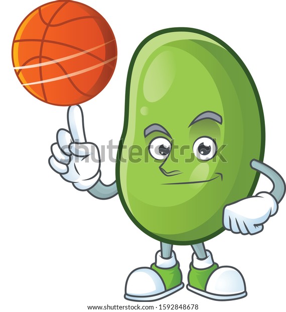 Happy Face Green Beans Cartoon Character Stock Vector (Royalty Free ...