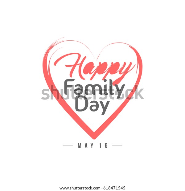 Happy Family Day Logo Vector Template: เวกเตอร์สต็อก (ปลอดค่าลิขสิทธิ์ ...