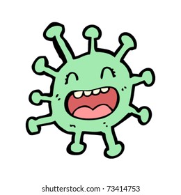 Happy Flu Virus Cartoon Stock Vector (Royalty Free) 73414753 | Shutterstock