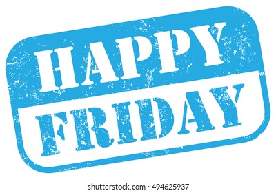 Happy Friday Stamp Stock Vector (Royalty Free) 494625937 | Shutterstock