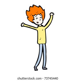 Happy Ginger Man Cartoon Stock Vector (Royalty Free) 73745440 ...