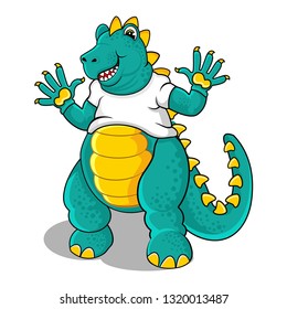 Happy Godzilla Stock Vector (Royalty Free) 1320013487 | Shutterstock