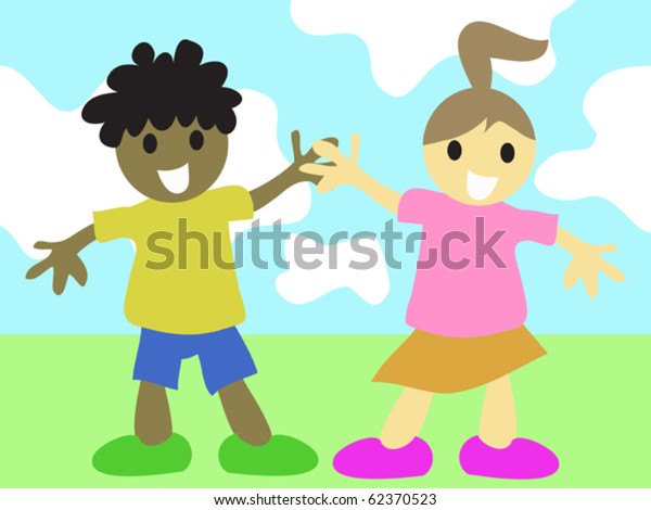 Happy Good Friend Stock Vector (Royalty Free) 62370523 | Shutterstock