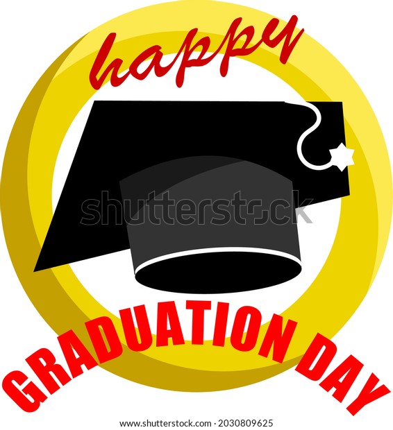 Happy Graduation Day Logo Vector Format Stock Vector (Royalty Free ...