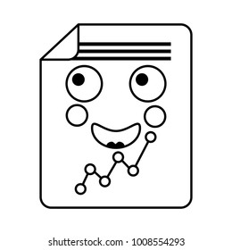 Graph Chart Kawaii Icon Image Stock Vector (Royalty Free) 1008554332 ...