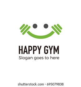 Happy Gym Logo Vector Template Stock Vector (Royalty Free) 695079838 ...