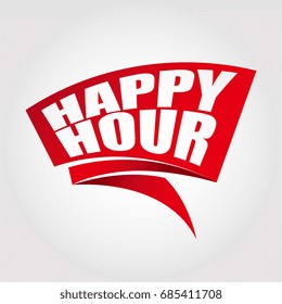 Happy Hour Banner Stock Vector (Royalty Free) 685411708 | Shutterstock