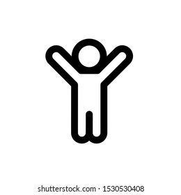 Happy Human Iconvector Illustration Flat Design Stock Vector (Royalty ...