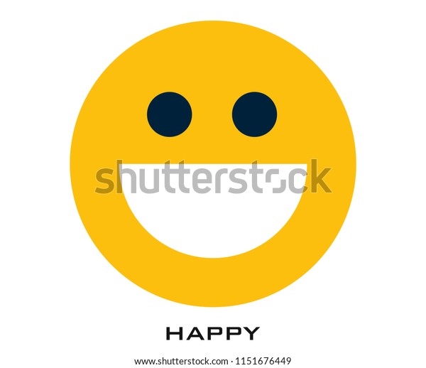Happy Icon Signs Stock Vector (Royalty Free) 1151676449 | Shutterstock