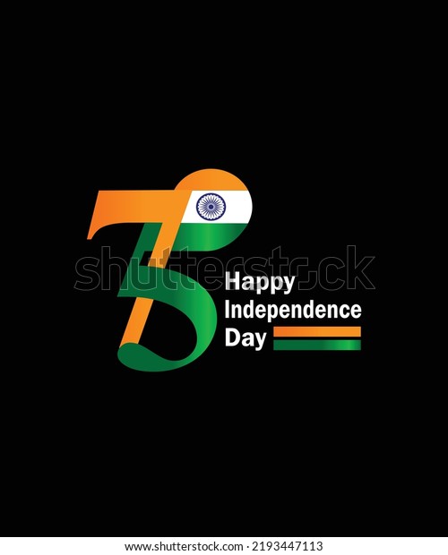 Happy Independence Day Logo Design Stock Vector (Royalty Free ...