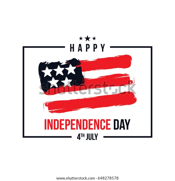 Happy Independence Day Logo Vector Template: เวกเตอร์สต็อก (ปลอดค่า ...