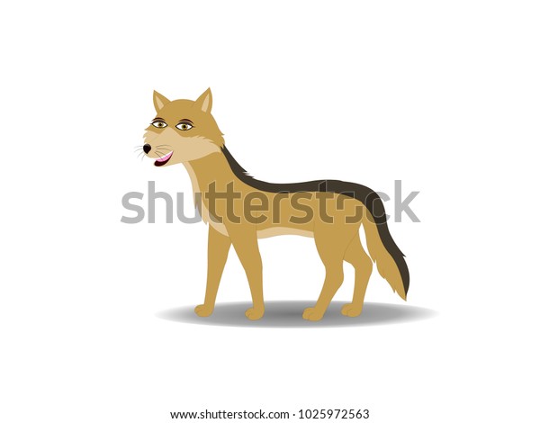 Happy Jackal Cartoon Vector Image Stock Vector (Royalty Free ...