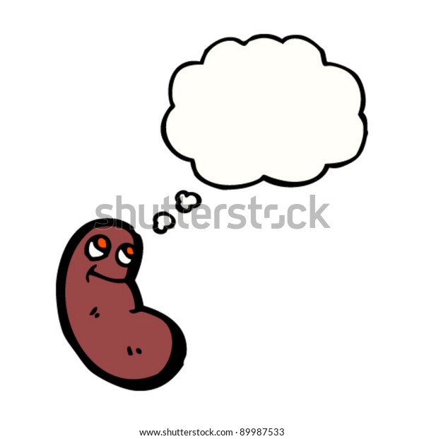 Happy Kidney Bean Cartoon Stock Vector (Royalty Free) 89987533