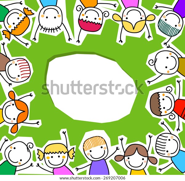 Happy Kids Frame Stock Vector (Royalty Free) 269207006 | Shutterstock