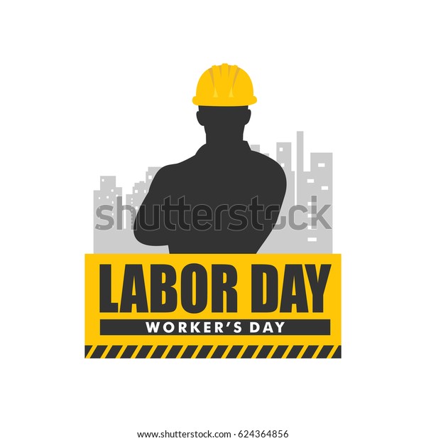 Happy Labor Day Logo Stock Vector (Royalty Free) 624364856