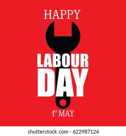 Happy Labor Day Logo Vector Template 스톡 벡터(로열티 프리) 622987124 | Shutterstock