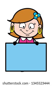 Happy Lady Ad Banner Vector Stock Vector (Royalty Free) 1345523444 ...