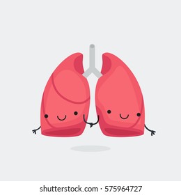Happy Lungs Vector Illustration Stock Vector (Royalty Free) 575964727 ...