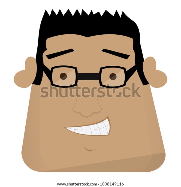 Happy Man Avatar Stock Vector (Royalty Free) 1008149116 | Shutterstock