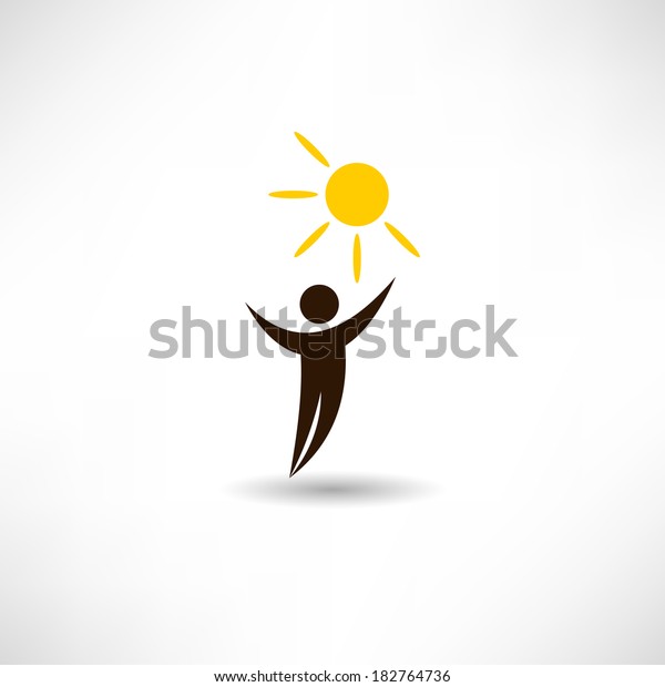 Happy Man Icon Stock Vector (Royalty Free) 182764736 | Shutterstock