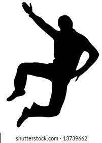 Happy Man Jumping Vector Design Stock Vector (Royalty Free) 13739662 ...