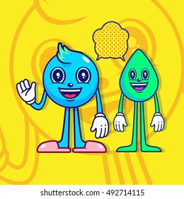 Happy Mascot Stock Vector (Royalty Free) 492714115 | Shutterstock