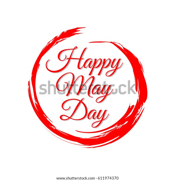 Happy May Day Logo Vector Template Stock Vector (Royalty Free ...