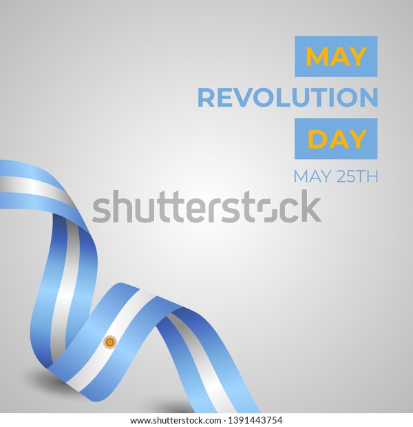 Happy May Revolution Day Vector Template Stock Vector (Royalty Free ...