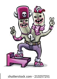 2 headed monster Images, Stock Photos & Vectors | Shutterstock