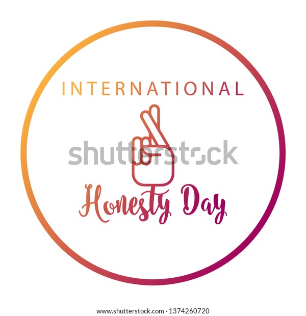Happy National Honesty Day Vector Illustration Stock Vector (Royalty ...