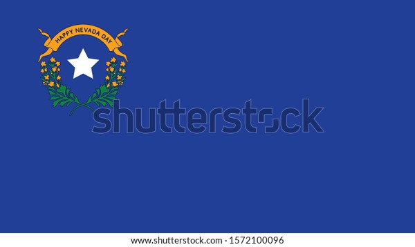 Happy Nevada Day Celebration Nevada Vector Stock Vector (Royalty Free ...