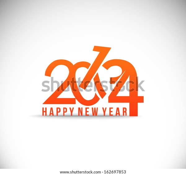 Happy New Year 2014 Text Design Stock Vector (Royalty Free) 162697853 ...