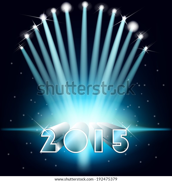 Happy New Year 2015 Background Floodlit Stock Vector (Royalty Free ...