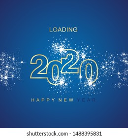 Happy New Year 2020 Loading Light Stock Vector (Royalty Free ...
