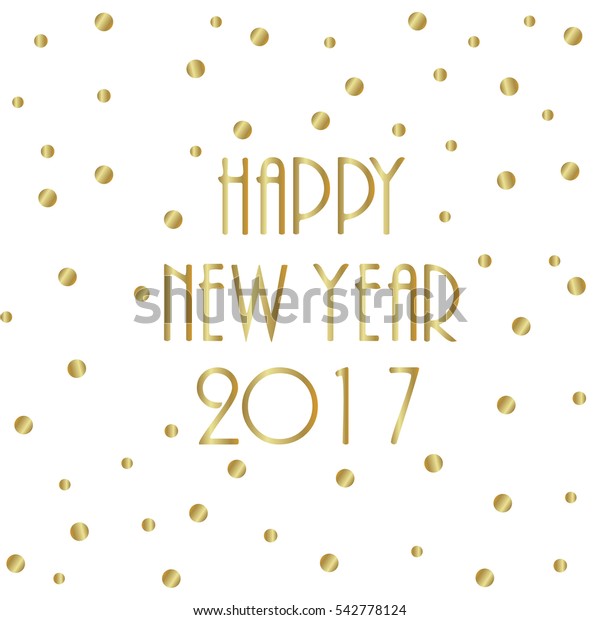 Happy New Year Card White Background Stock Vector (Royalty Free ...